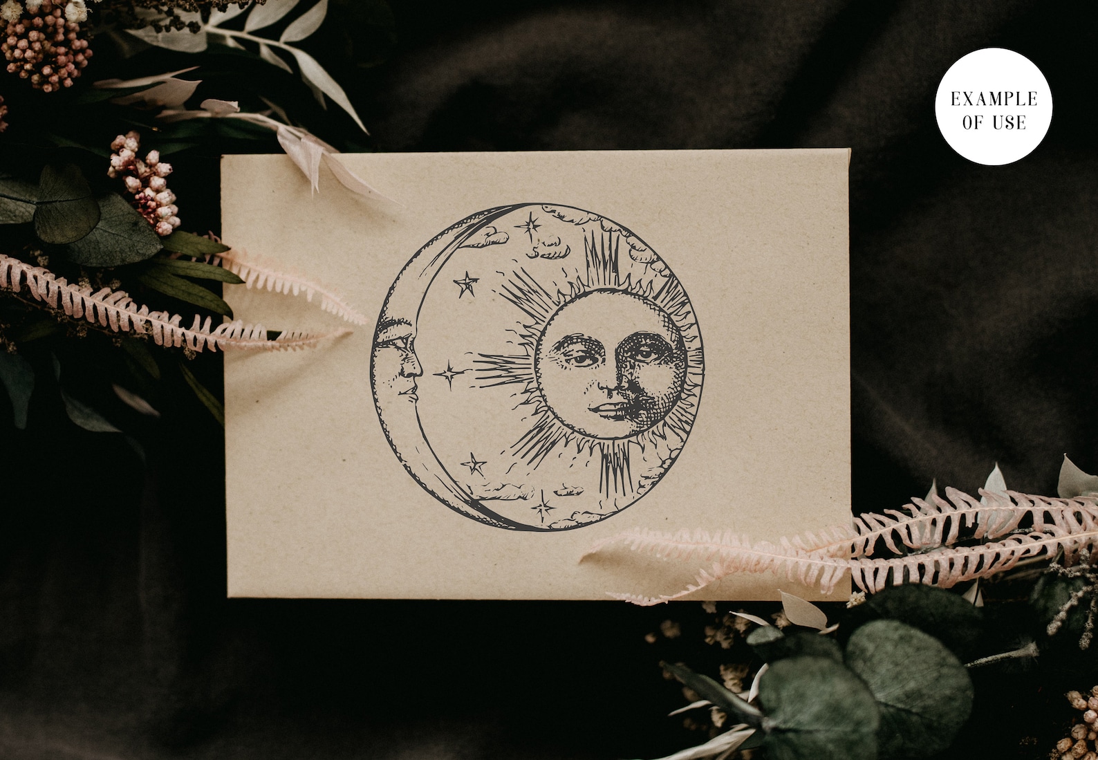 Sun and Moon Svg, Celestial Svg, Sun and Moon Face, Eclipse SVG ...