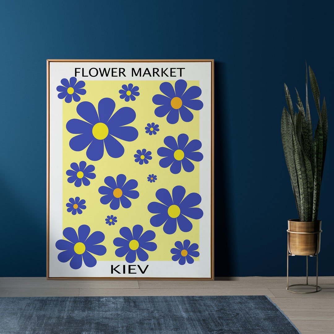 Flower Market KIEV Poster Instant Download - Etsy