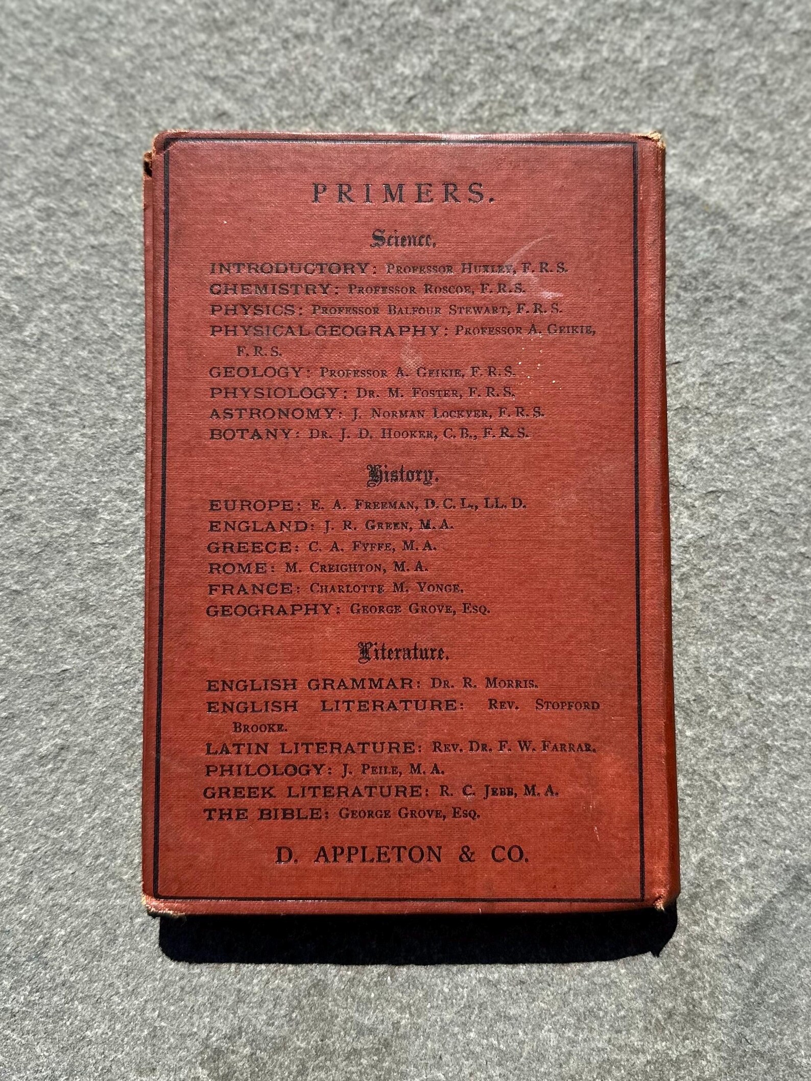 Antique 1877 Astronomy Science Primers Illustrated Hardcover Book by J ...