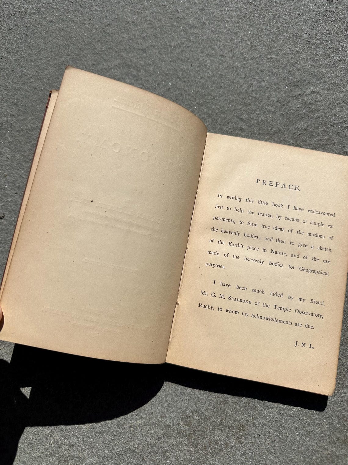 Antique 1877 Astronomy Science Primers Illustrated Hardcover Book by J ...
