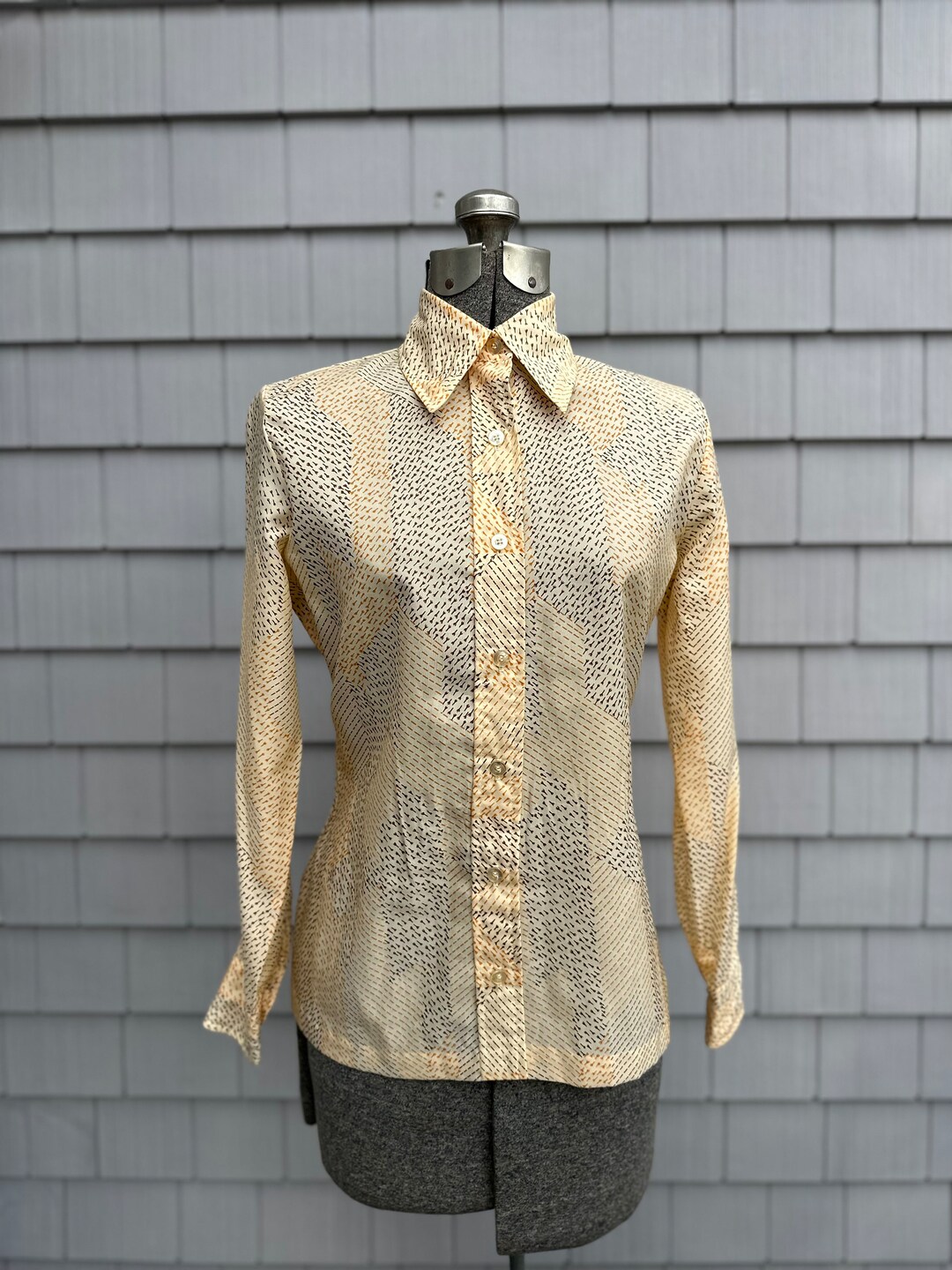 Vintage 1970s Contessa Monique by Florence Alper Women's Patterned ...