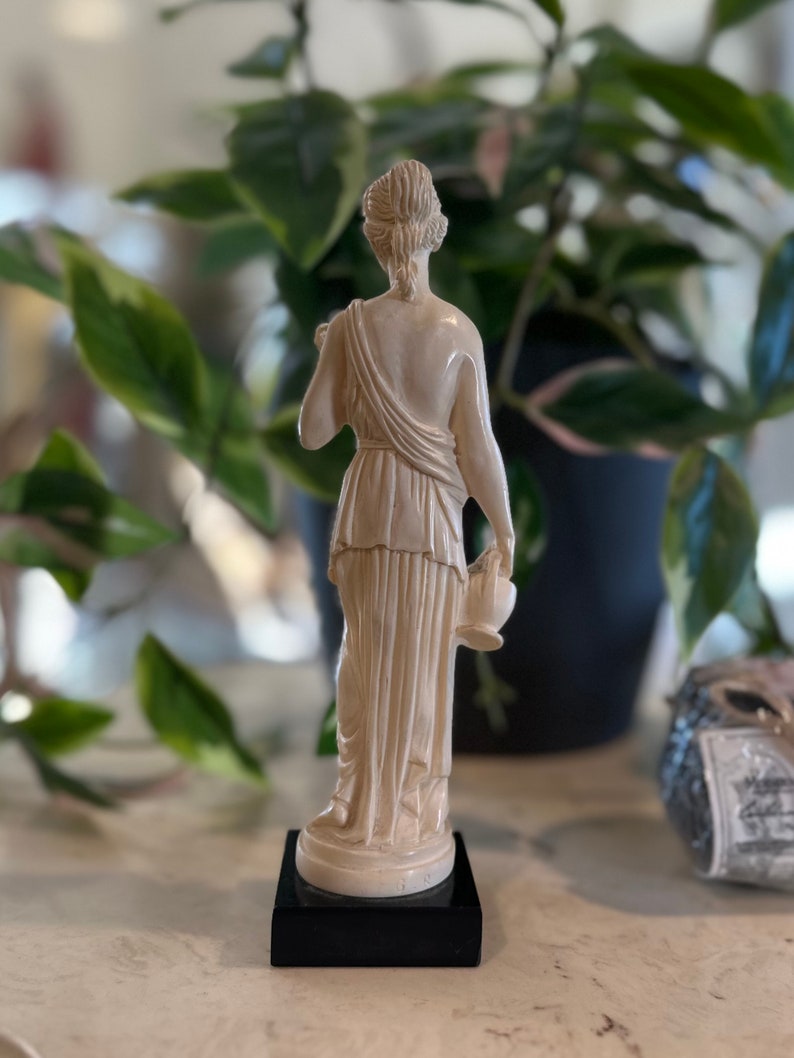 Vintage Greek Goddess Hebe Goddess of Youth Cup Bearer Resin Statue 7. ...