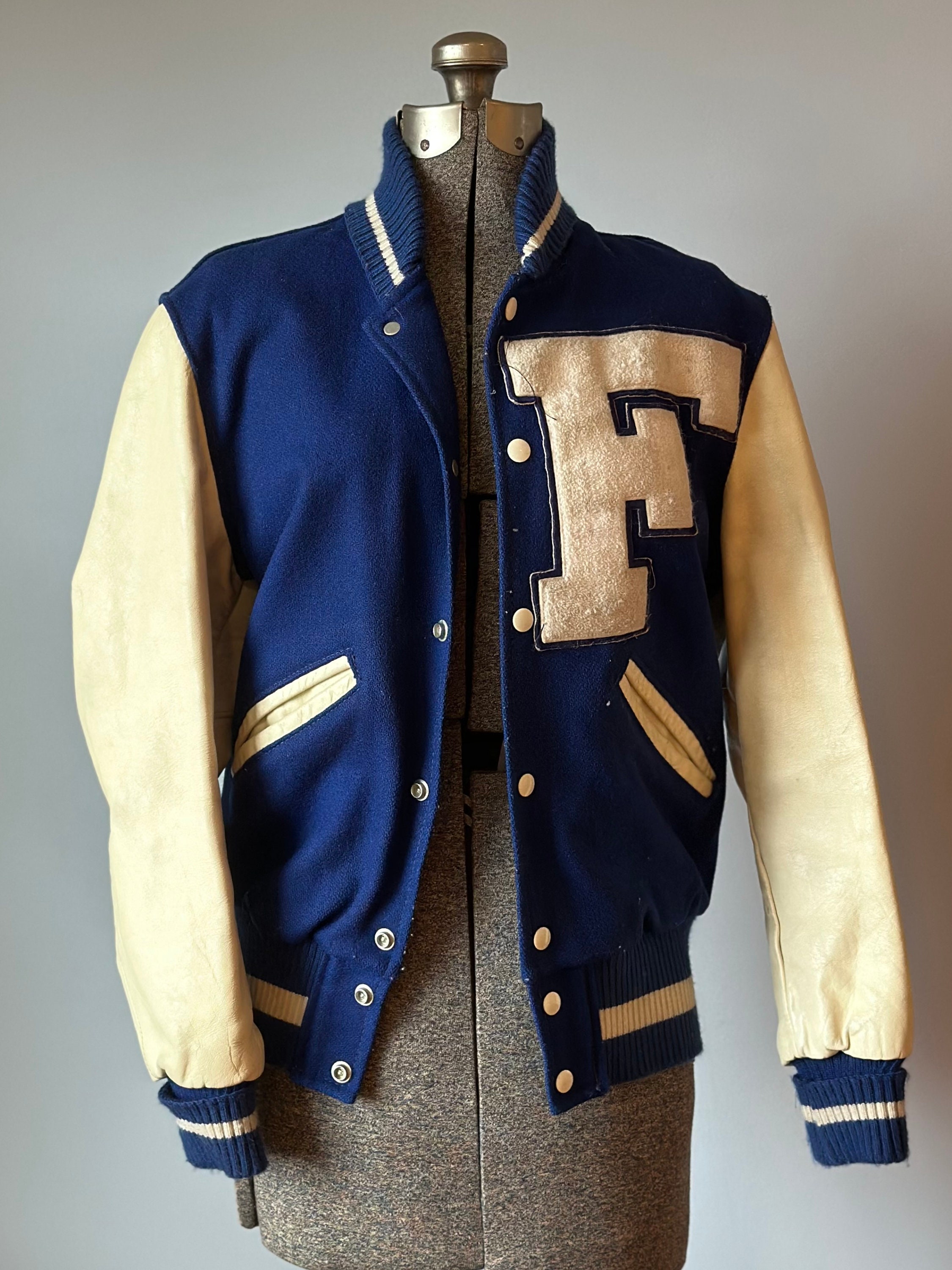 Vintage 1980s Delong Sportswear Wool Varsity Letterman Cheerleading ...