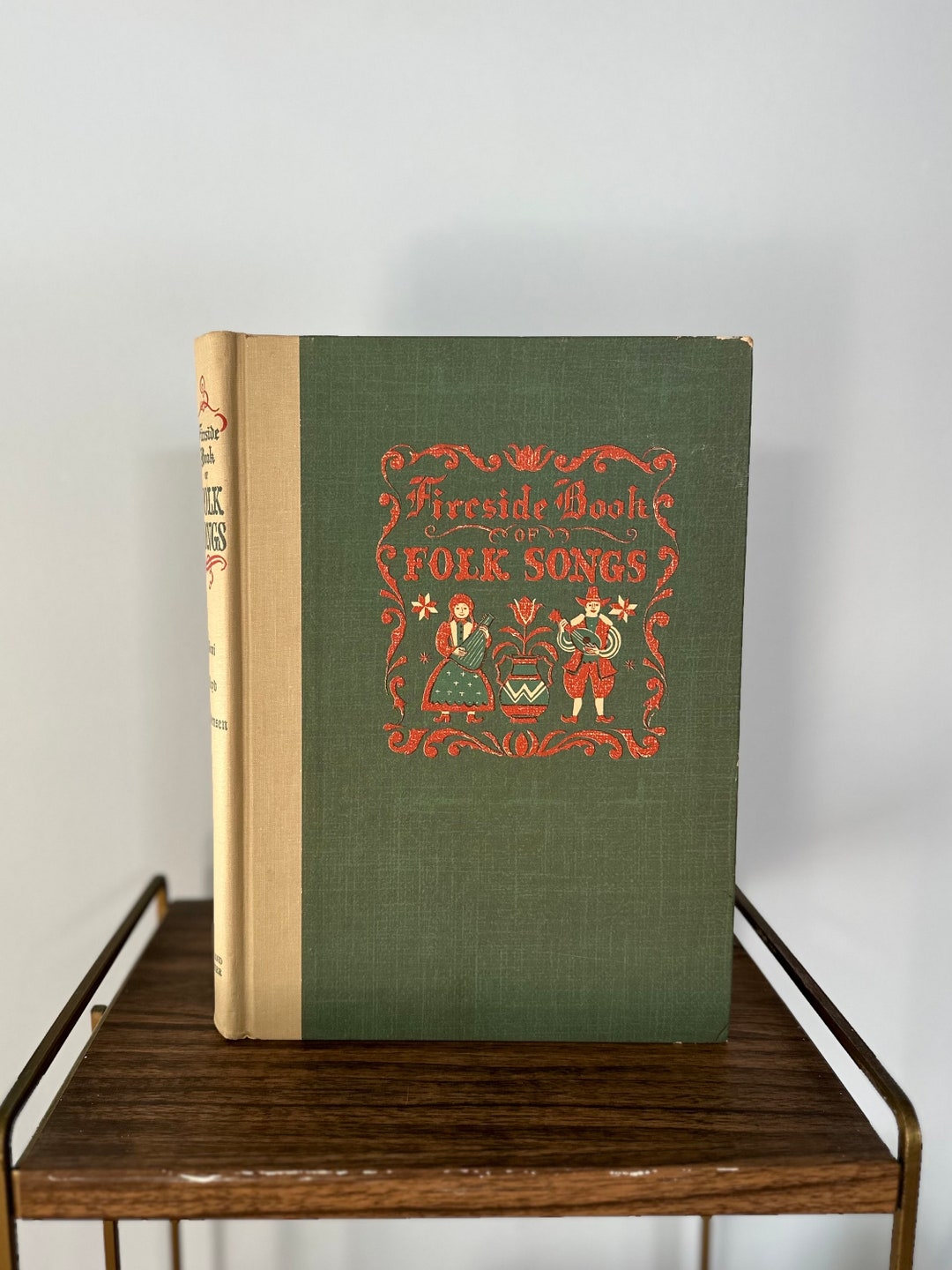 Vintage 1947 Fireside Book of Folk Songs Illustrated Hardcover Book ...