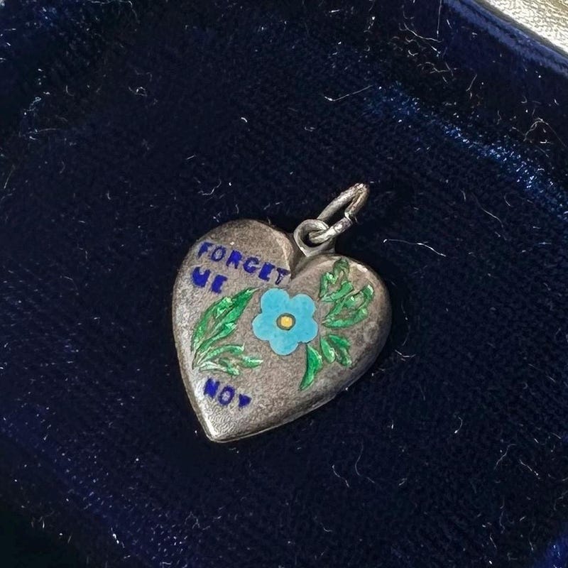 Forget Me Not Charm - Etsy