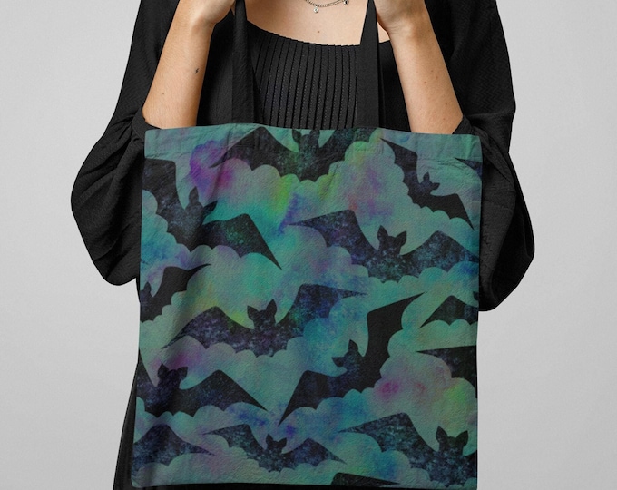 Halloween Witch Tote Bag, Spooky Season, Reusable Grocery, Market ...