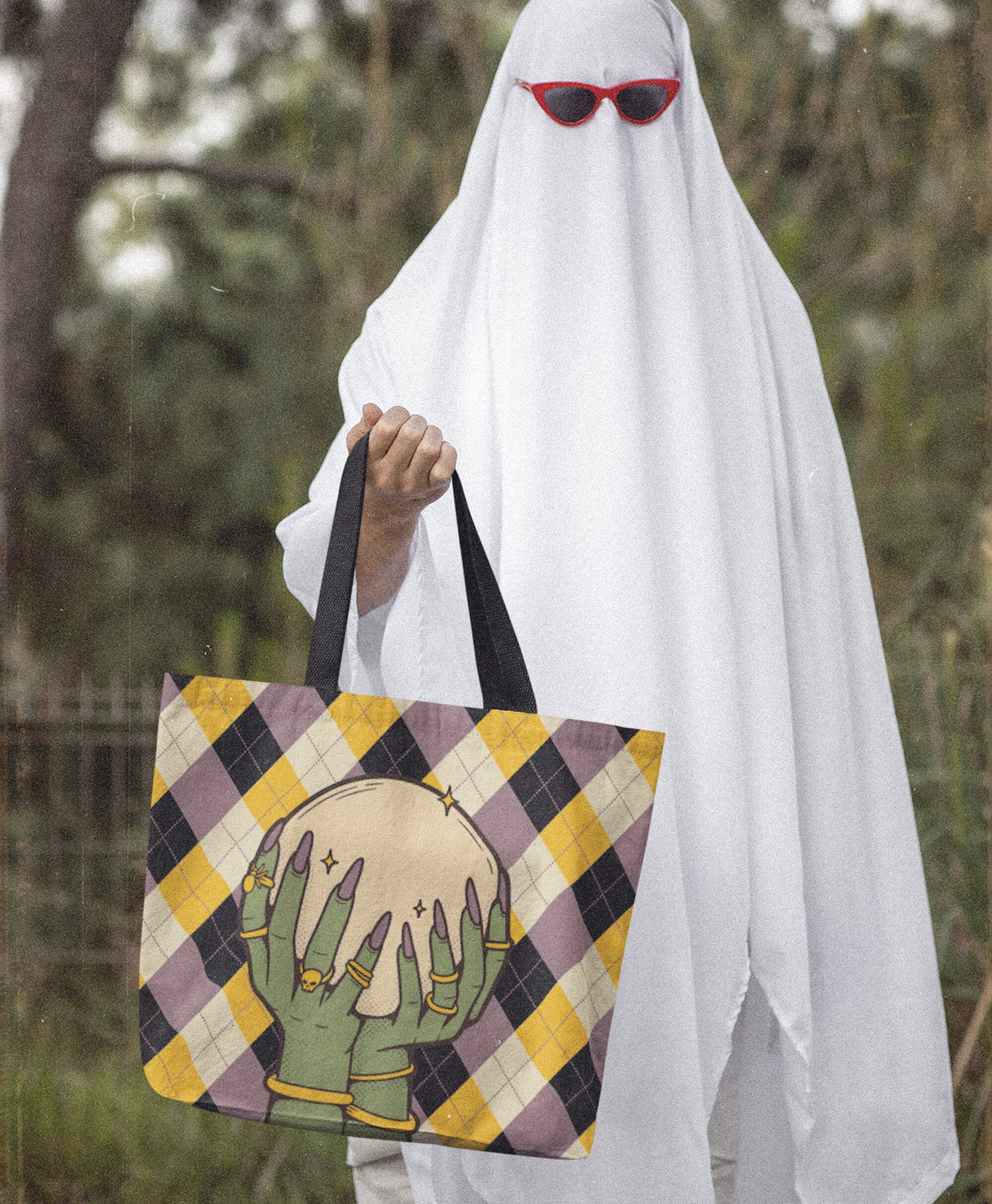 Halloween Witch Tote Bag, Spooky Season, Reusable Grocery, Market ...