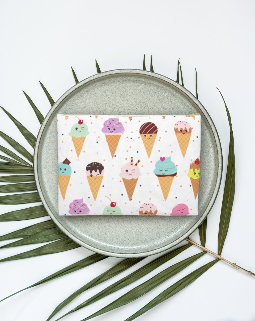 Cute Kawaii Ice Cream Accessory Bag Cute Makeup Cosmetic Bag or Pencil ...