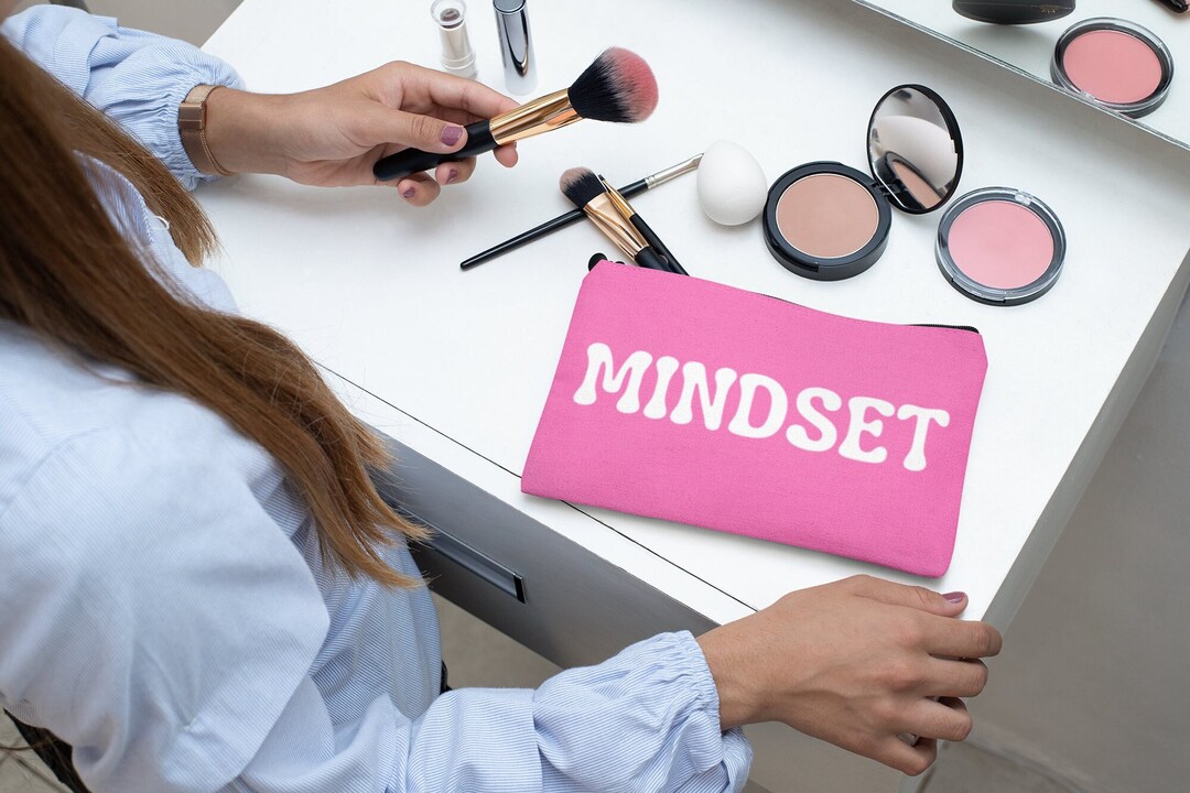 Manifest Mindset Bag, Makeup Pouch, Pencil Case, Cosmetic, Gift Giving ...