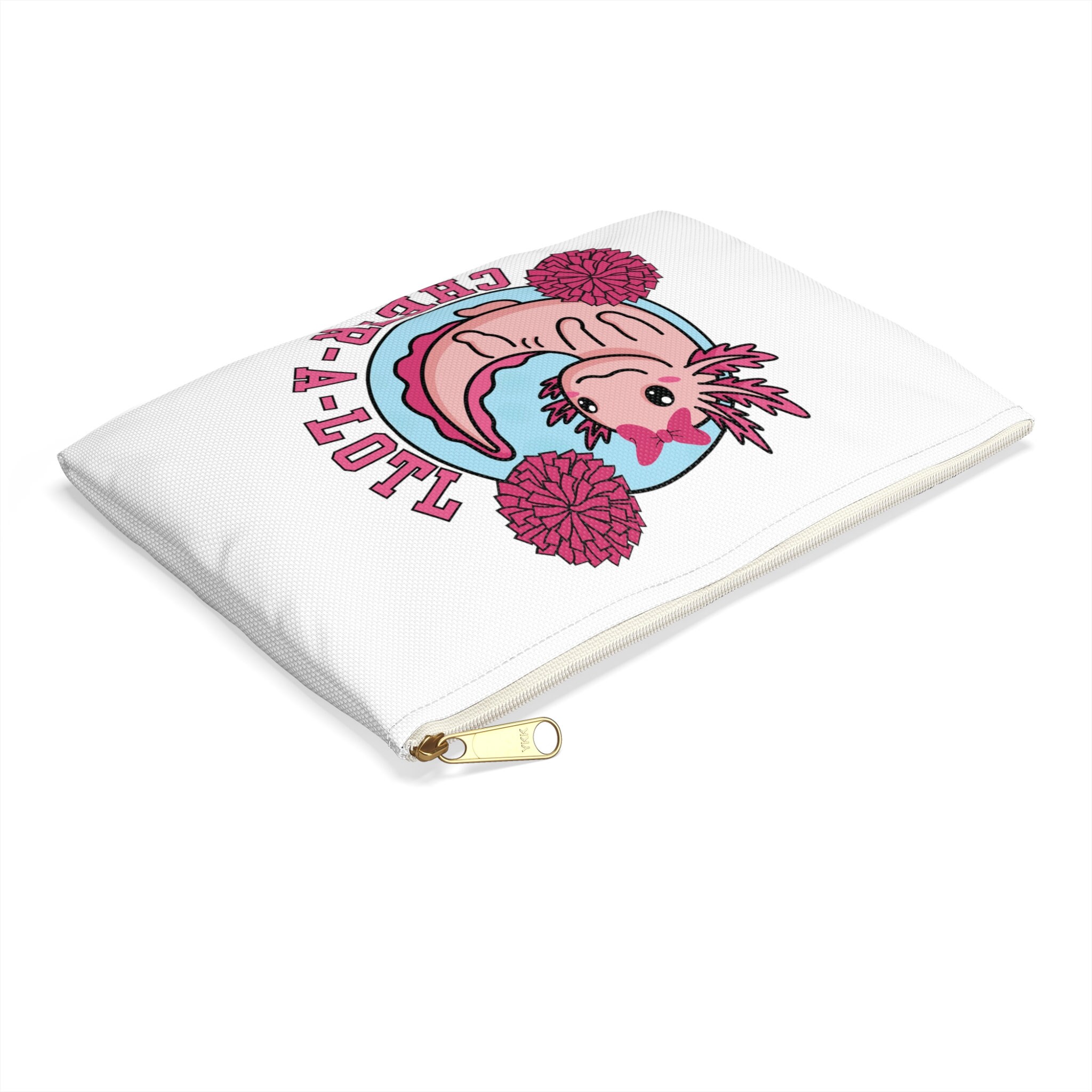 Cheerleading Axolotl Cosmetic Makeup Bag Pencil Case Gift Giving Idea ...
