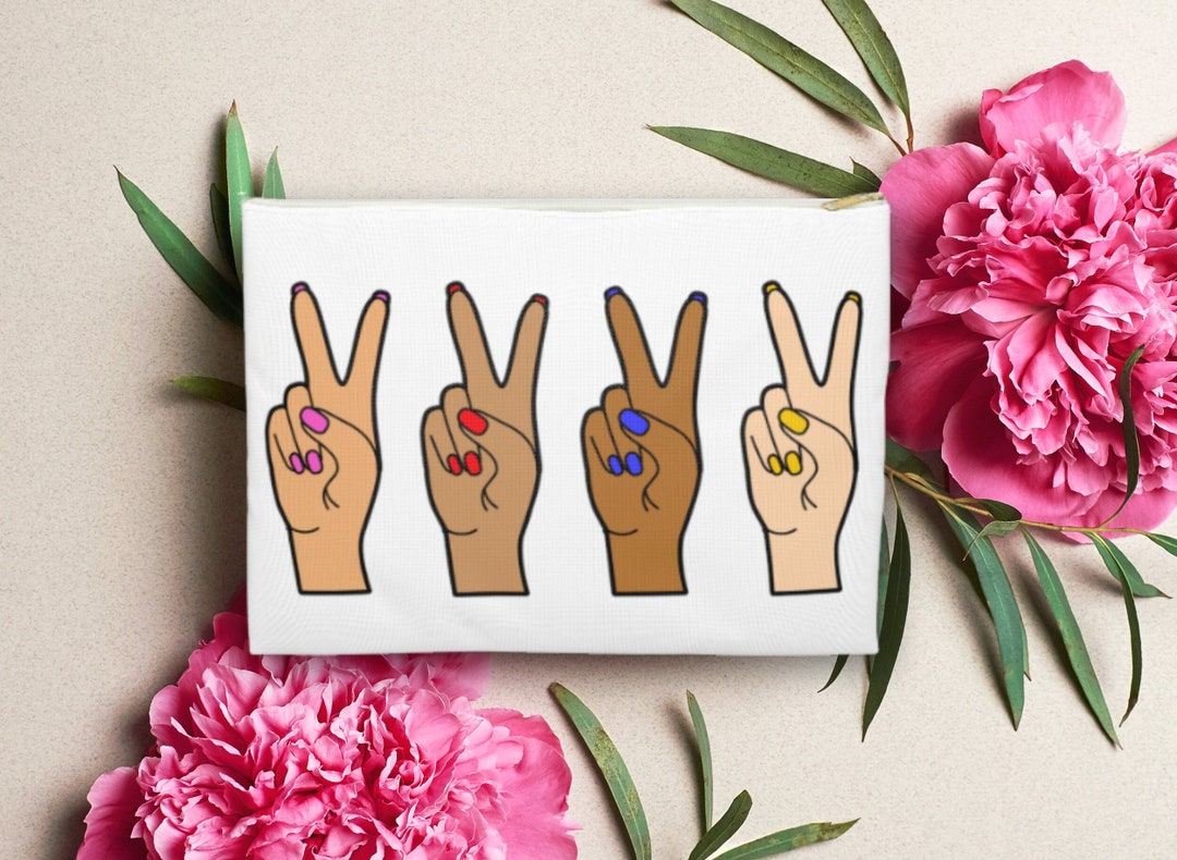 Peace Sign Accessory Bag Equality Fashion Peace & Harmony Vibes Cute ...