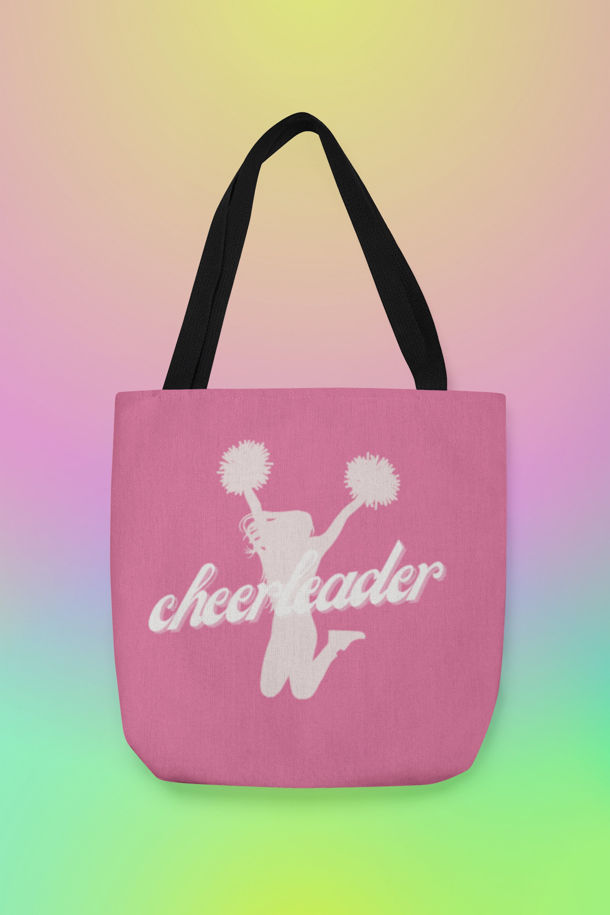 Cheerleader Tote Bag Pink Cheer Bag Cheerleader Gift School - Etsy
