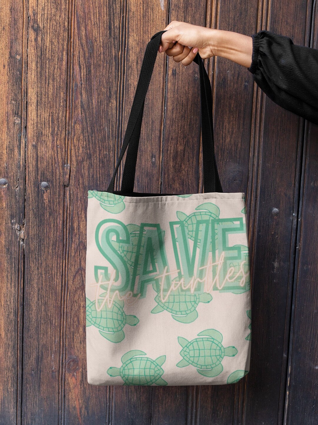 Bag, Reusable Tote Bag, Save the Turtles, Eco Friendly, Grocery ...