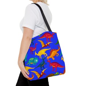 Dinosaur Tote Bag Fun Fierce Dino Themed Carryall for Kids Prehistoric ...
