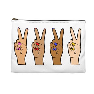 Peace Sign Accessory Bag Equality Fashion Peace & Harmony Vibes Cute ...