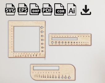 Wooden Sock Ruler Svg - Etsy