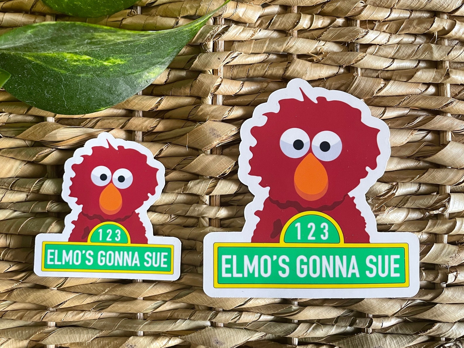 Elmo Sticker Meme Sticker Elmos Gonna Sue Sesame Street | Etsy