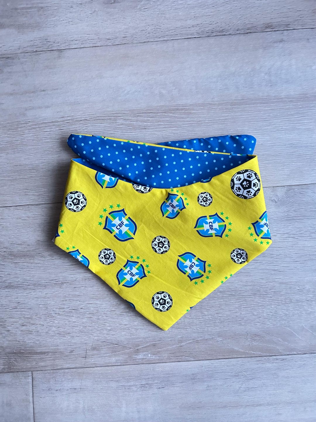 Brazil Soccer Pet Bandana: Reversible Dog/cat Bandana, Football Gift - Etsy