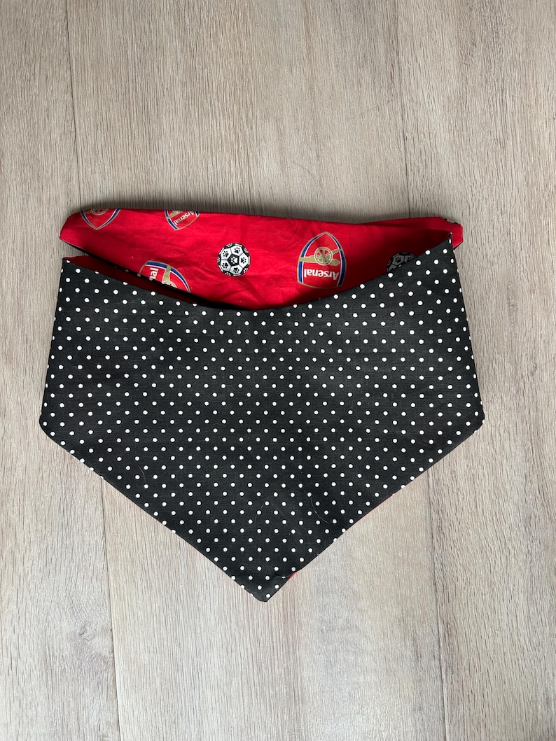 Arsenal FC Pet Bandana: Reversible Dog/cat Bandana, Soccer Fan Gift ...