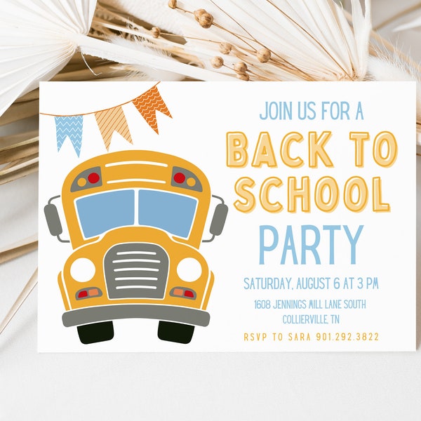 School Invitation - Etsy