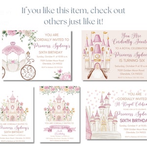Princess Invitation / Princess / Castle / Printable / Printed / Digital ...