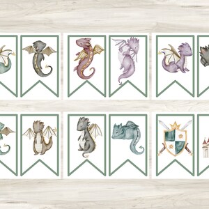 Dragon Party Banner, Dragon Party Decoration, Dragon Birthday Party ...