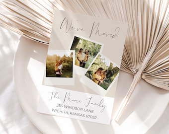 Moving Announcement, Moving Card, Change of Address Card, We're Moving ...