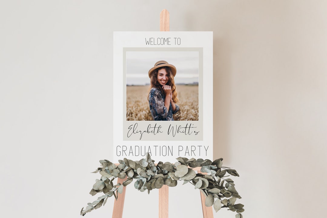 Editable Graduation Sign, Graduation Party Decor, Graduation Sign ...