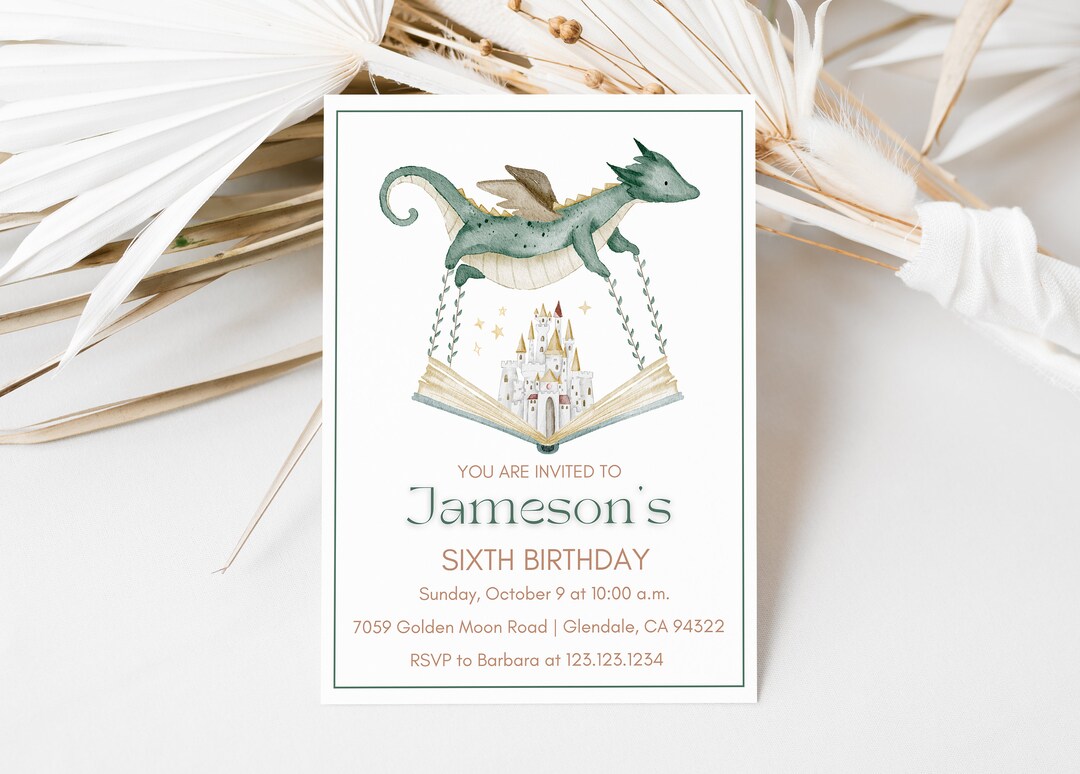 Dragon Invitation, Dragons Invitation, Dragons Invite, Calling All ...