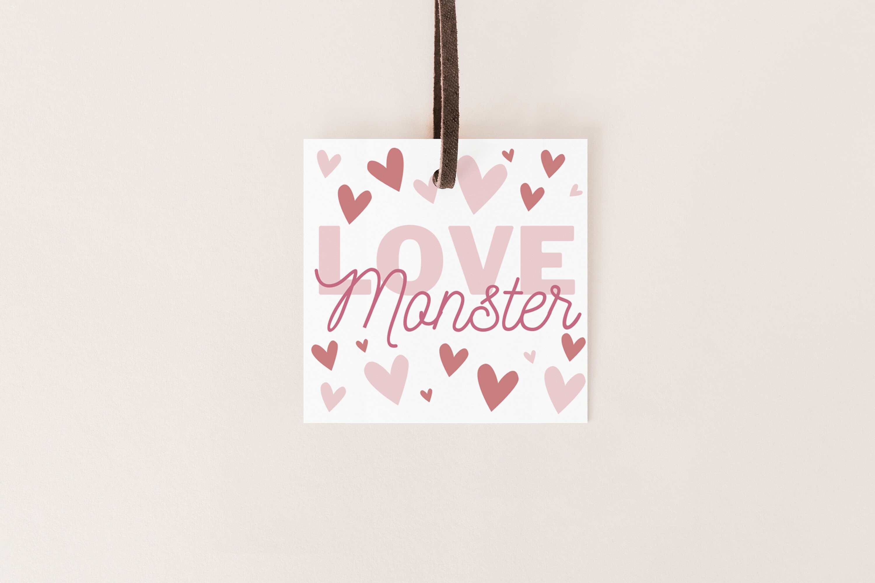 Love Monster Tag, Love Monster Gift Tag, Love Monster Printable ...