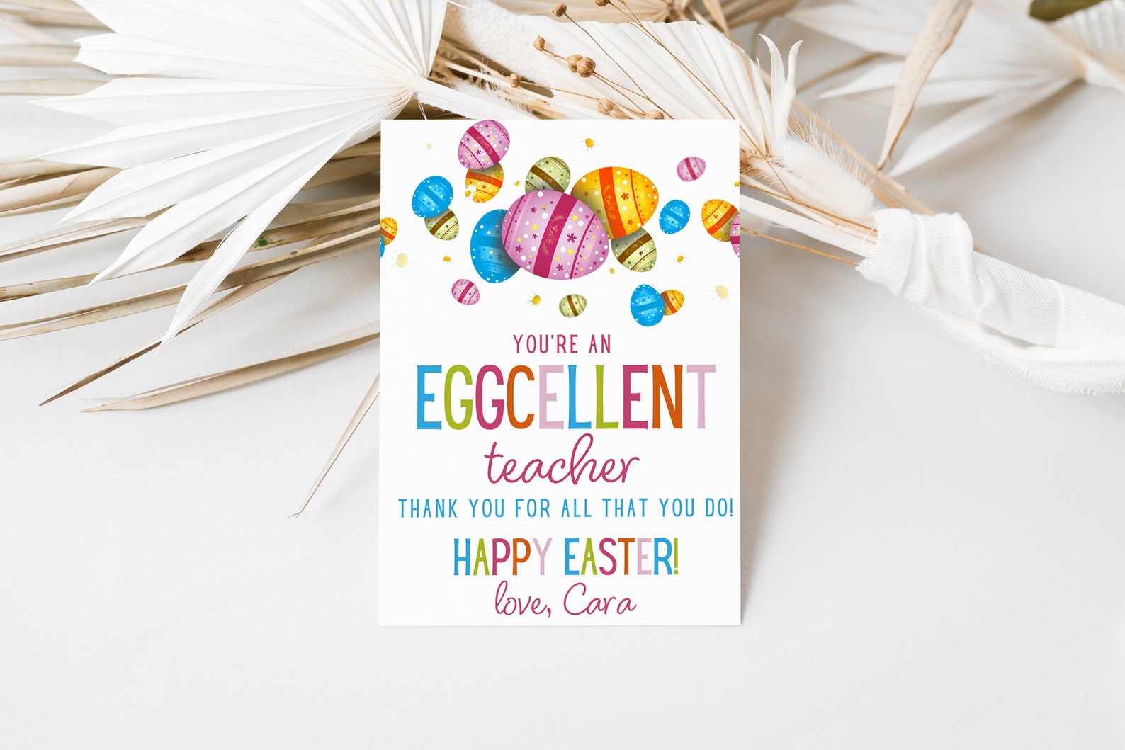 You Are Eggcellent Teacher Appreciation Tag, Easter Thank You Tag ...