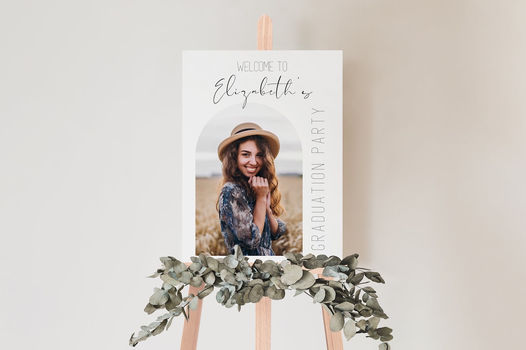 Editable Graduation Sign, Graduation Party Decor, Graduation Sign ...