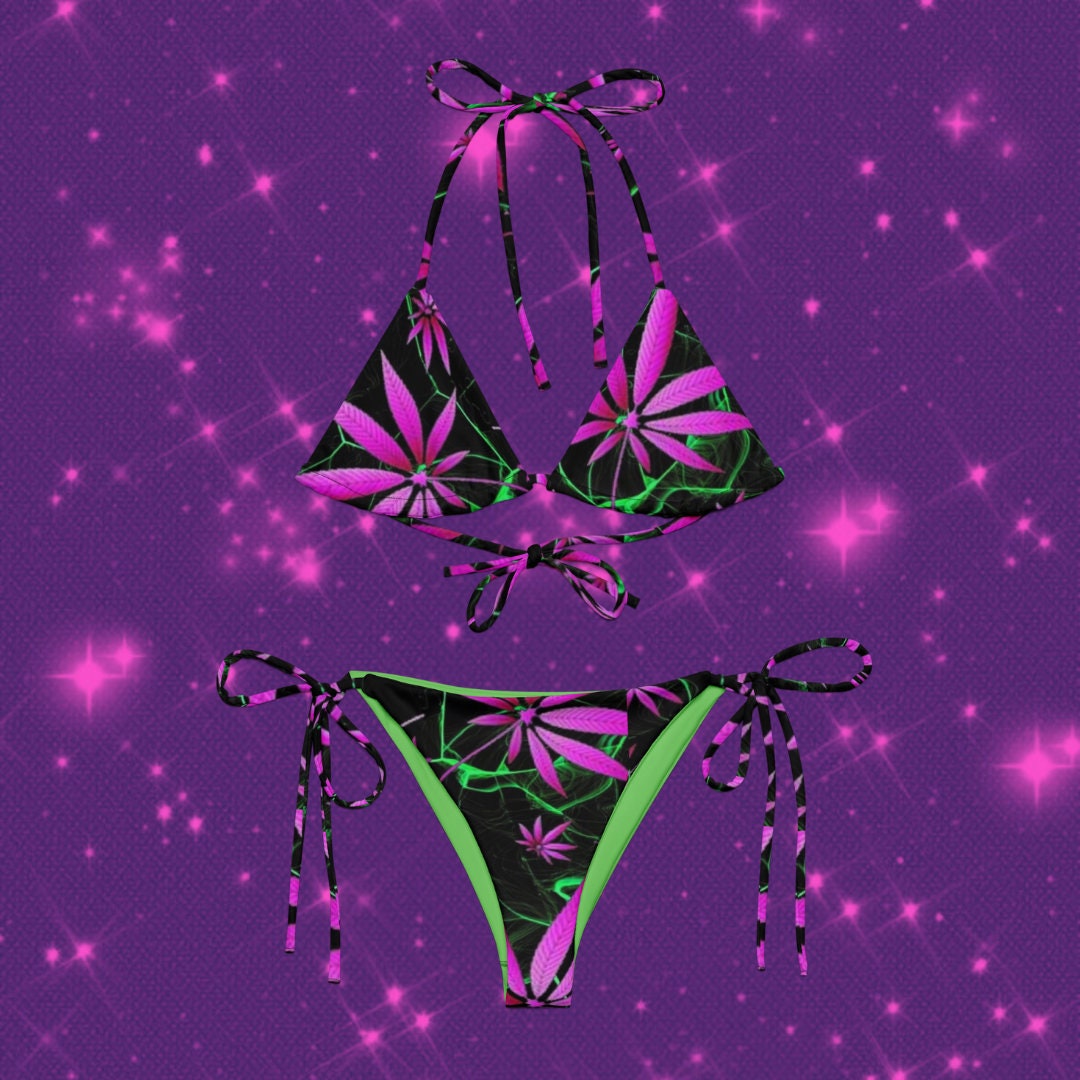 Sour Diesel Bikini Rave Outfit Stripper Dance Outfits - Etsy