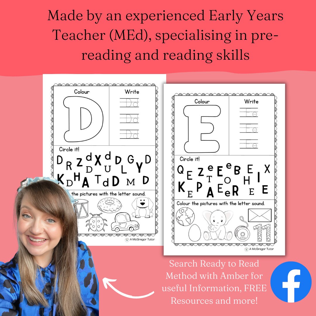 Printable Alphabet Letter Sounds Worksheets - 26 Pages, Preschool ...