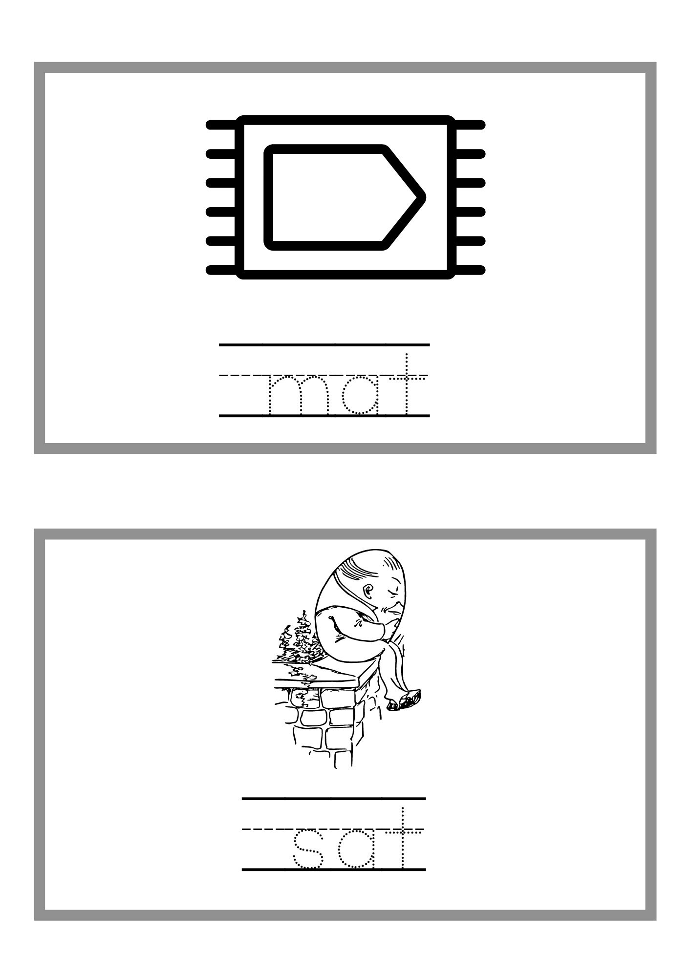 Rhyming Words & Pictures 'short A' Sound; At, Ap, An, Am, Ad ...