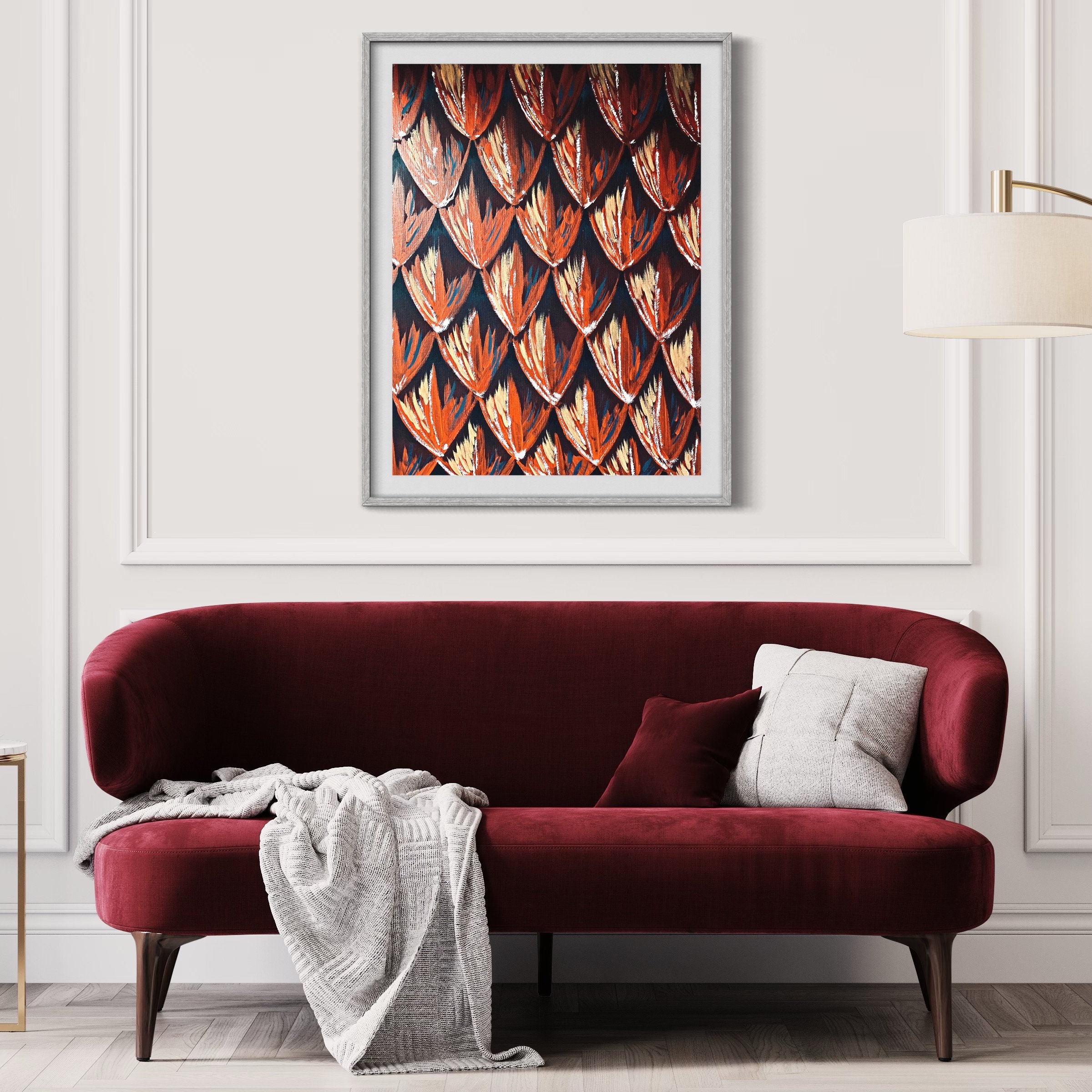 Digital Printable Dragon Scales Artwork guardian - Etsy