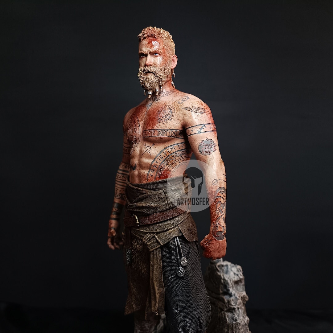 Baldur Figure Statue God of War Ragnarok Detailed High Quality Handmade ...