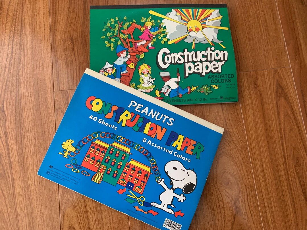 Vintage Peanuts Construction Paper Snoopy Woodstock - Etsy