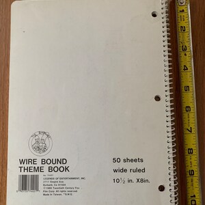 1989 Vintage Bart Simpson Notebook - Etsy