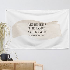 Scripture Banner for Dorm, Bible Verse Home Decor, Christian Tapestry ...