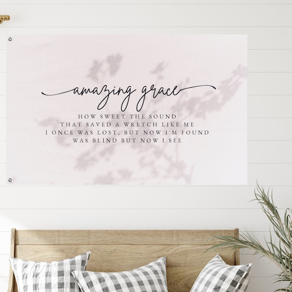 Amazing Grace Banner - Etsy