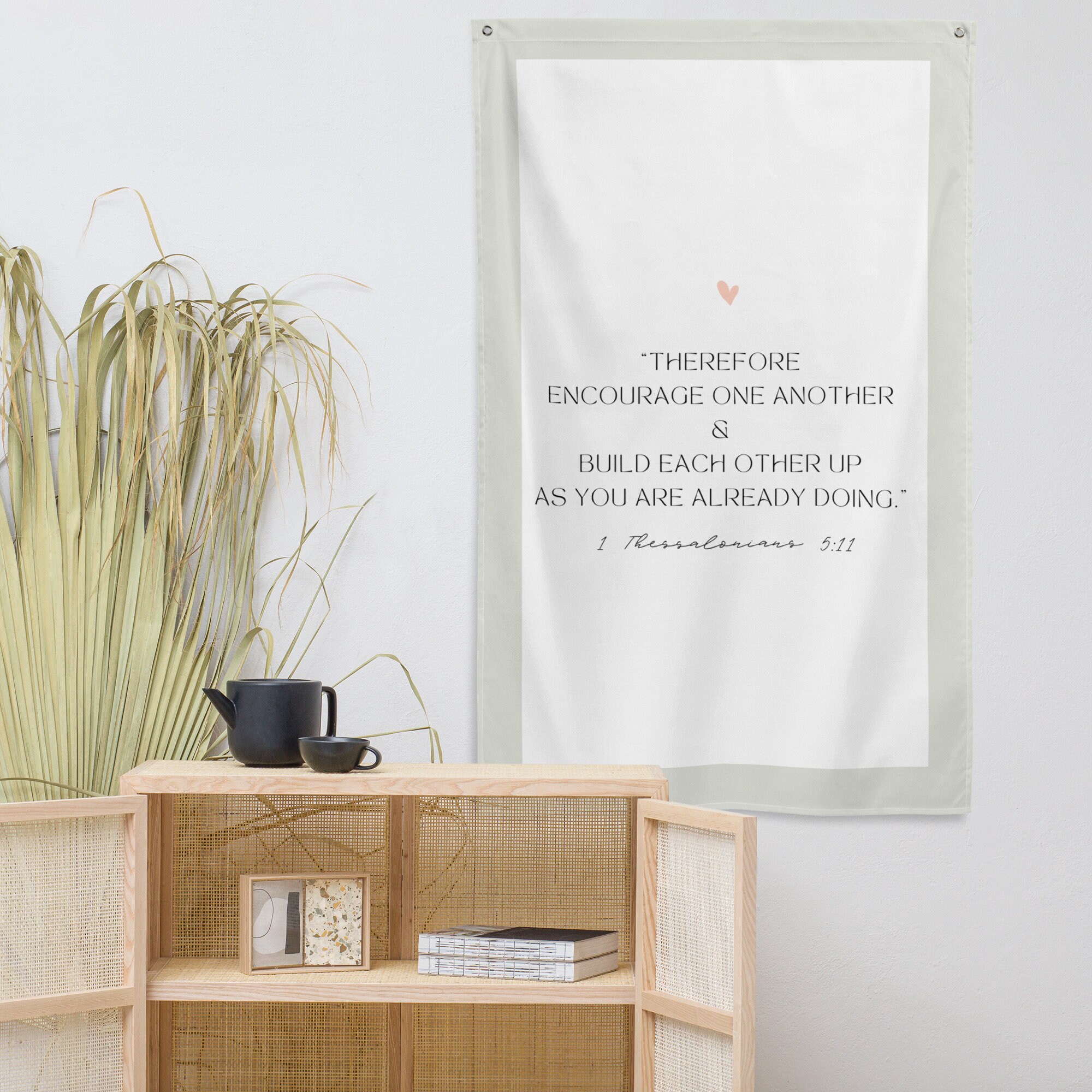 1 Thessalonians Bible Verse Banner, Christian Scripture Wall Hanging ...