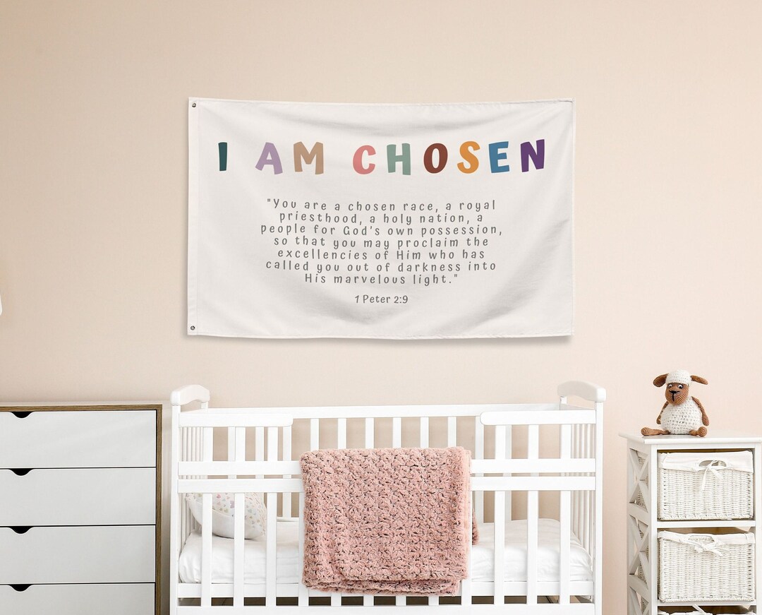 Bible Verse Banner for Kids Room, Playroom Christian Scripture Wall ...