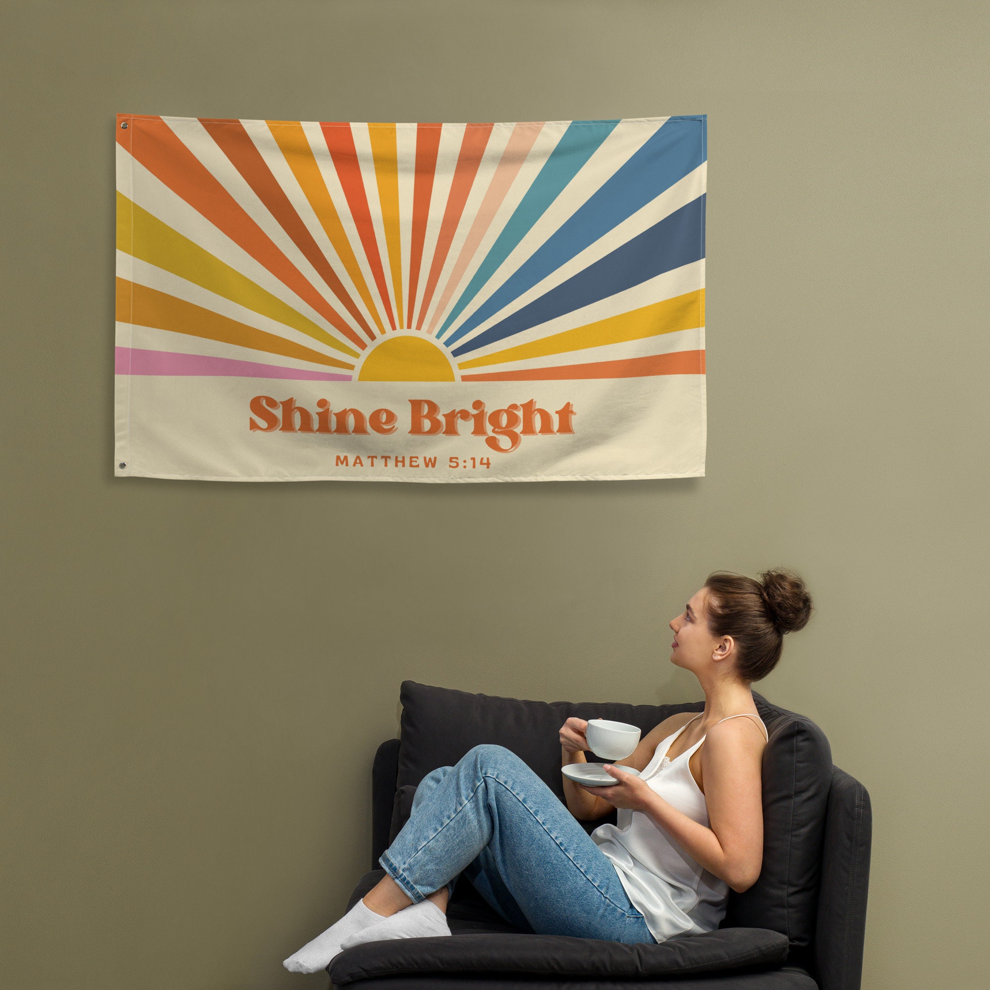 Scripture Banner for Kids Room, Bible Verse Kids Wall Art, Christian ...