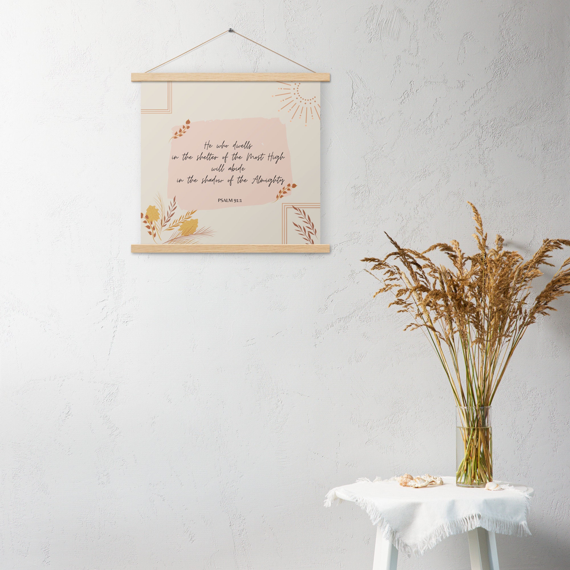Psalm Bible Verse Hanging Poster Aesthetic Christian Boho - Etsy
