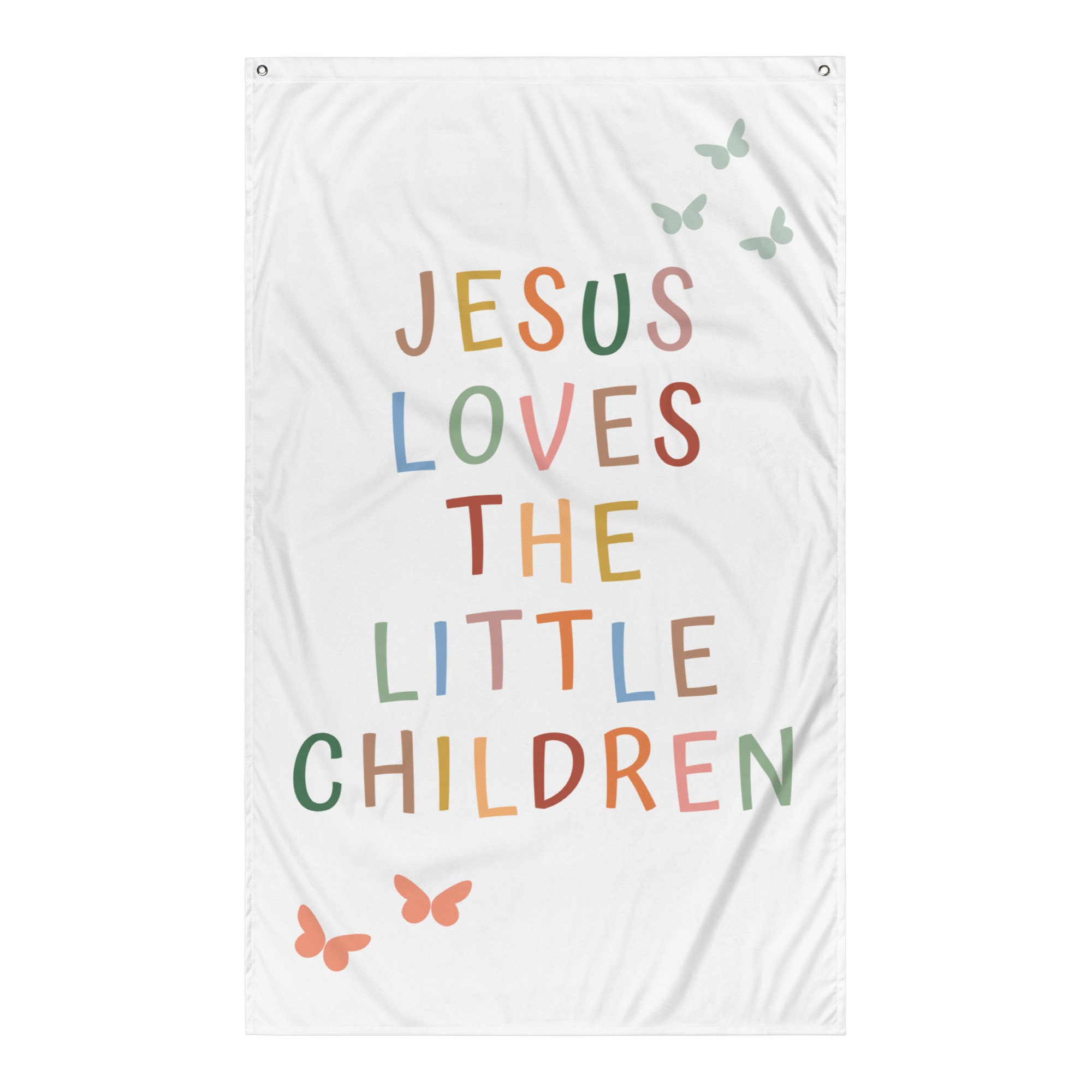 Scripture Banner for Kids Room, Bible Verse Wall Art, Christian ...