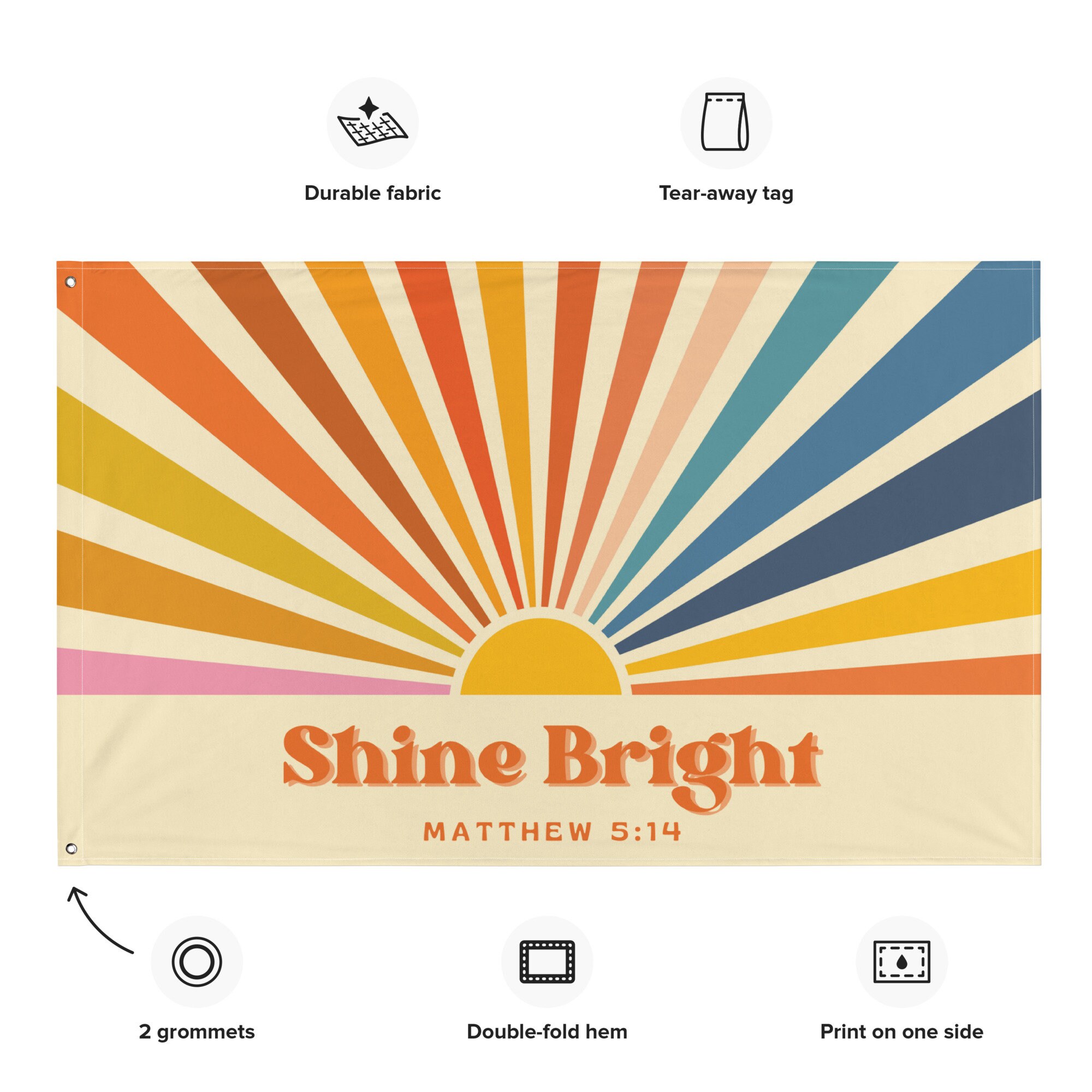 Scripture Banner for Kids Room, Bible Verse Kids Wall Art, Christian ...