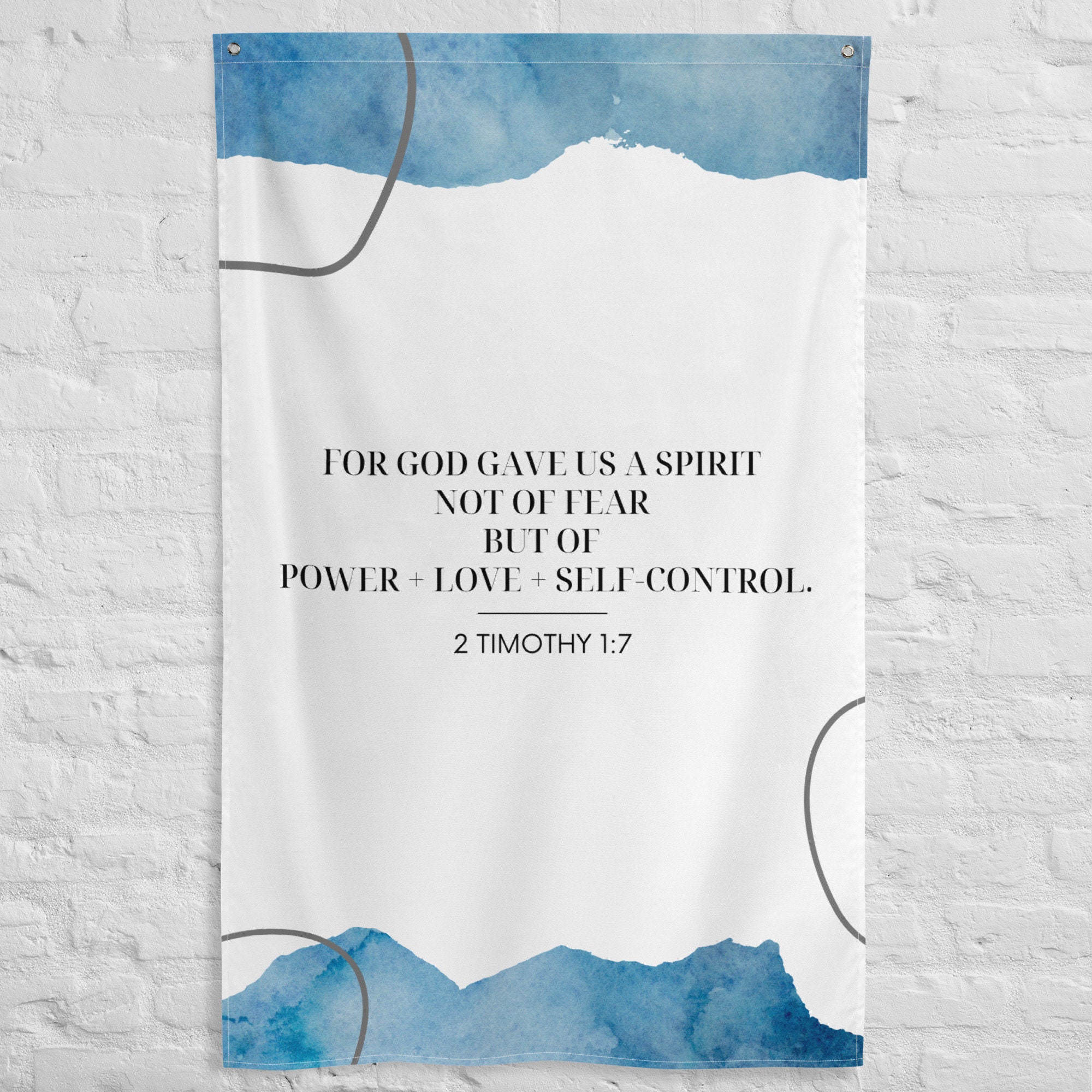 2 Timothy Banner, Bible Verse Banner, Christian Scripture Wall Hanging ...