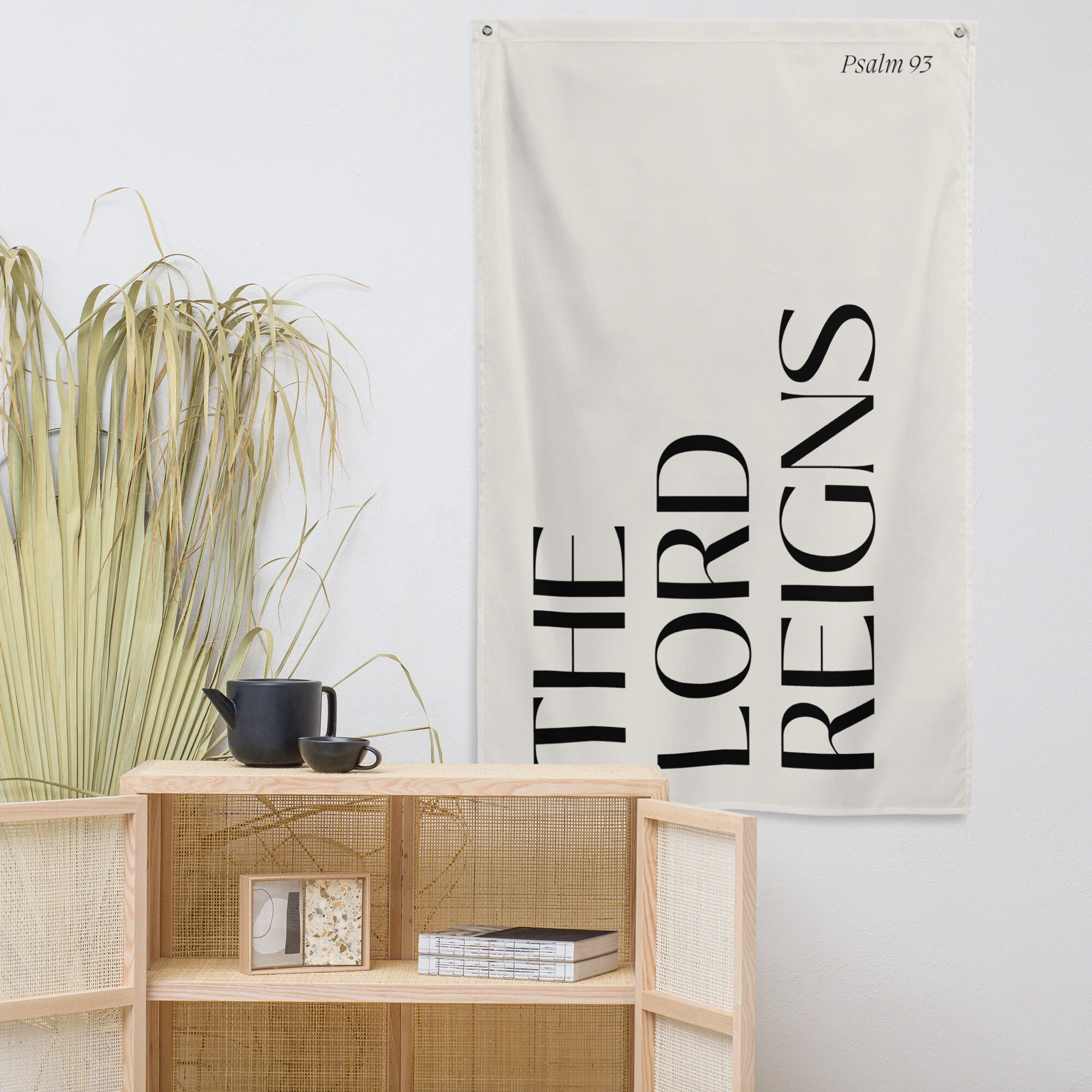 Psalm 93 Bible Verse Banner, Psalms Tapestry, Scripture Wall Hanging ...