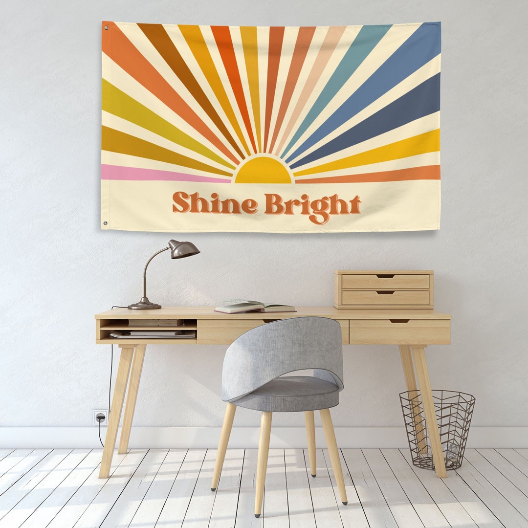 Shine Bright Wall Hanging, Bible Verse Banner, Scripture Tapestry, Boho ...